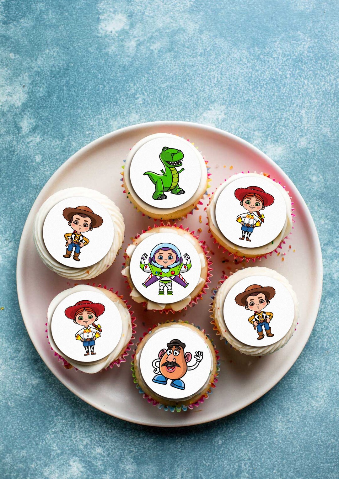 Edible Story Book Friends Cupcake Toppers | Pre-cut Icing Sheet | 15 X ...