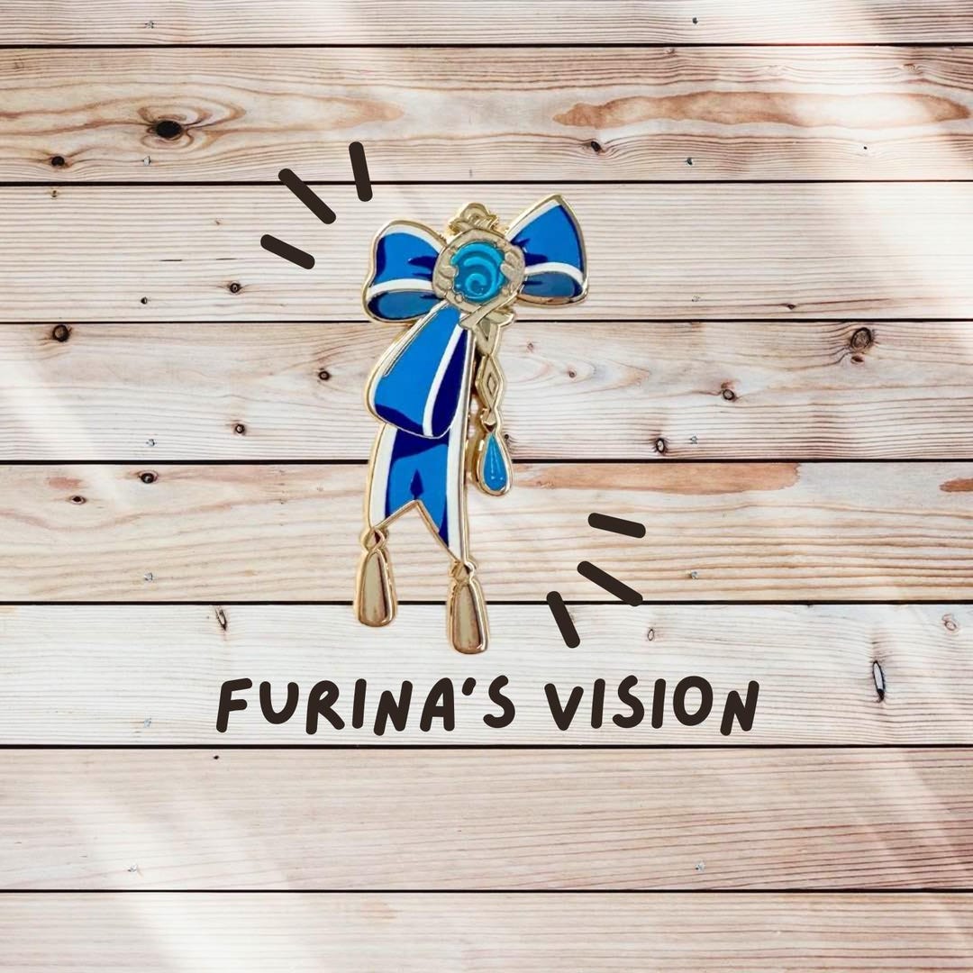 Furina's Vision Bow Enamel Pin - Genshin Impact - Etsy
