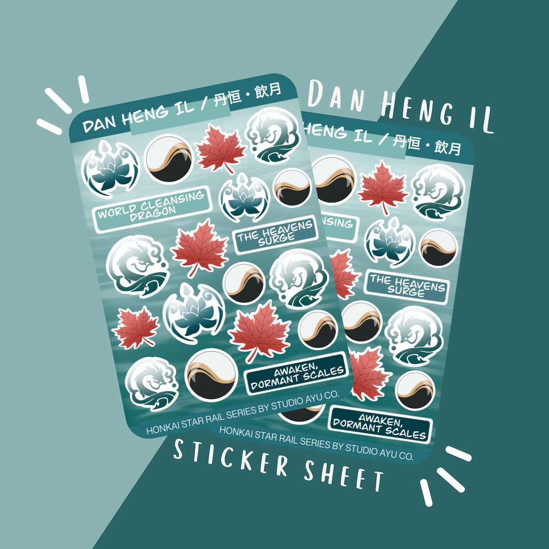 Dan Heng IL Waterproof Matte Sticker Sheet - Honkai Star Rail Series - Etsy