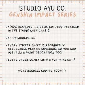 Arlecchino Waterproof Transparent Sticker Sheet - Genshin Impact Series ...