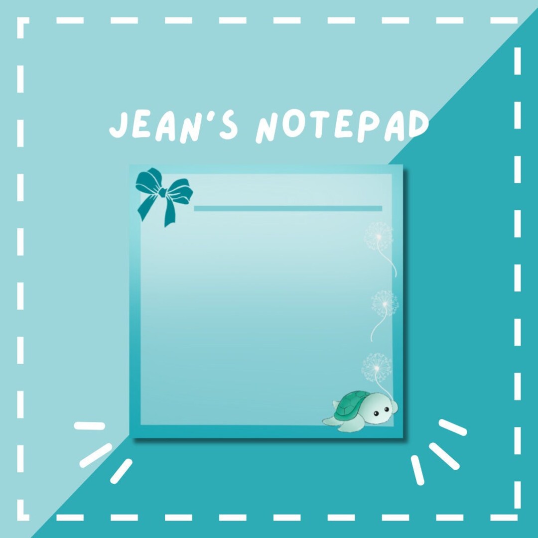 Jean Notepad Genshin Impact Series PREORDER - Etsy