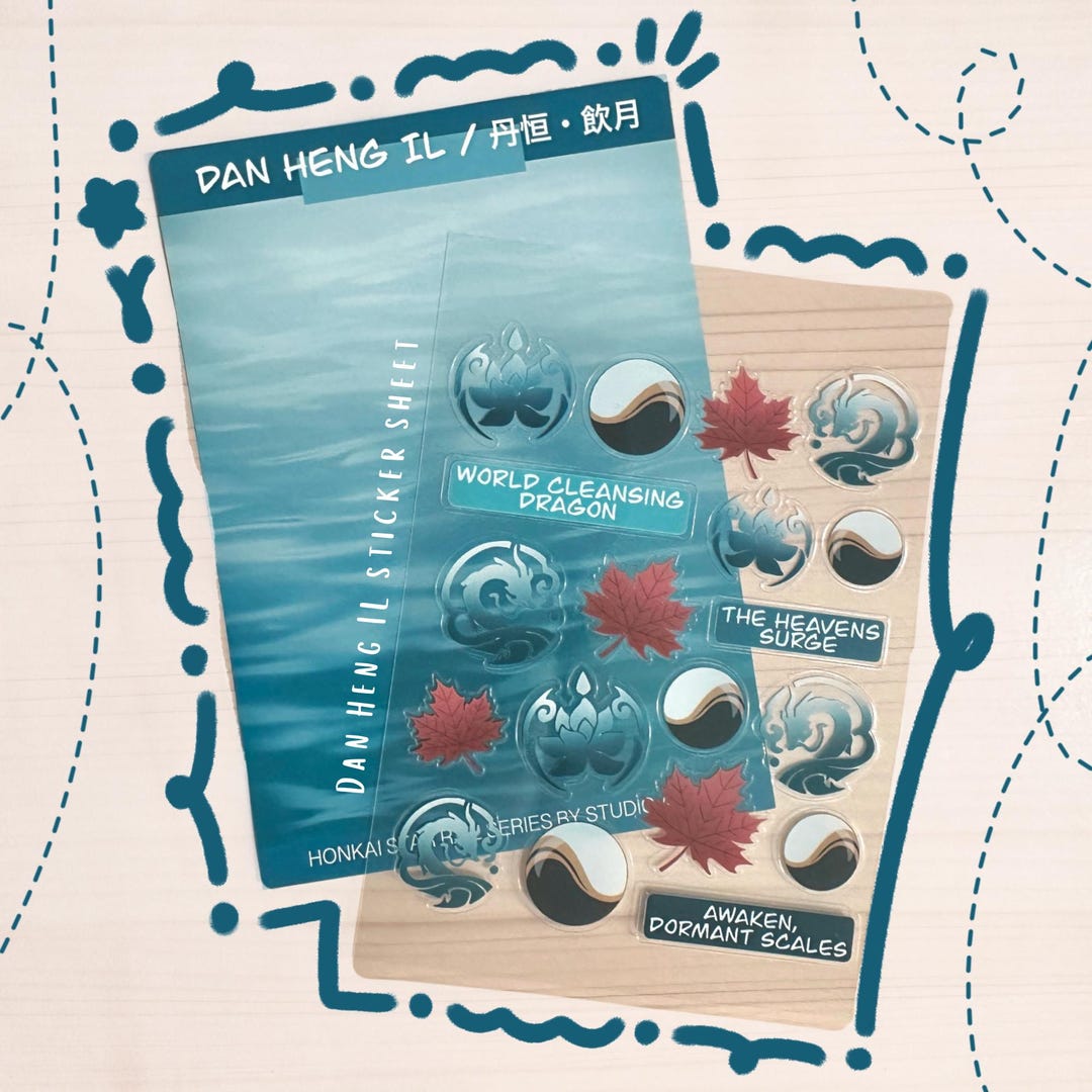 Dan Heng IL Waterproof Transparent Sticker Sheet - Honkai Star Rail ...
