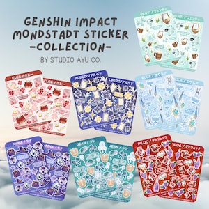 Furina Focalors Waterproof Transparent Sticker Sheet - Genshin Impact ...
