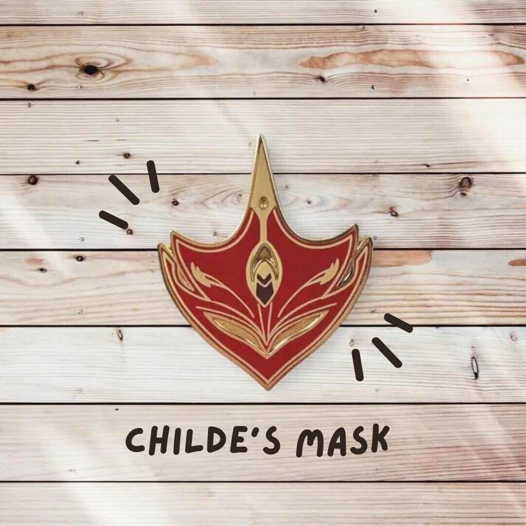 Childe Fatui Mask Enamel Pin - Genshin Impact - Etsy