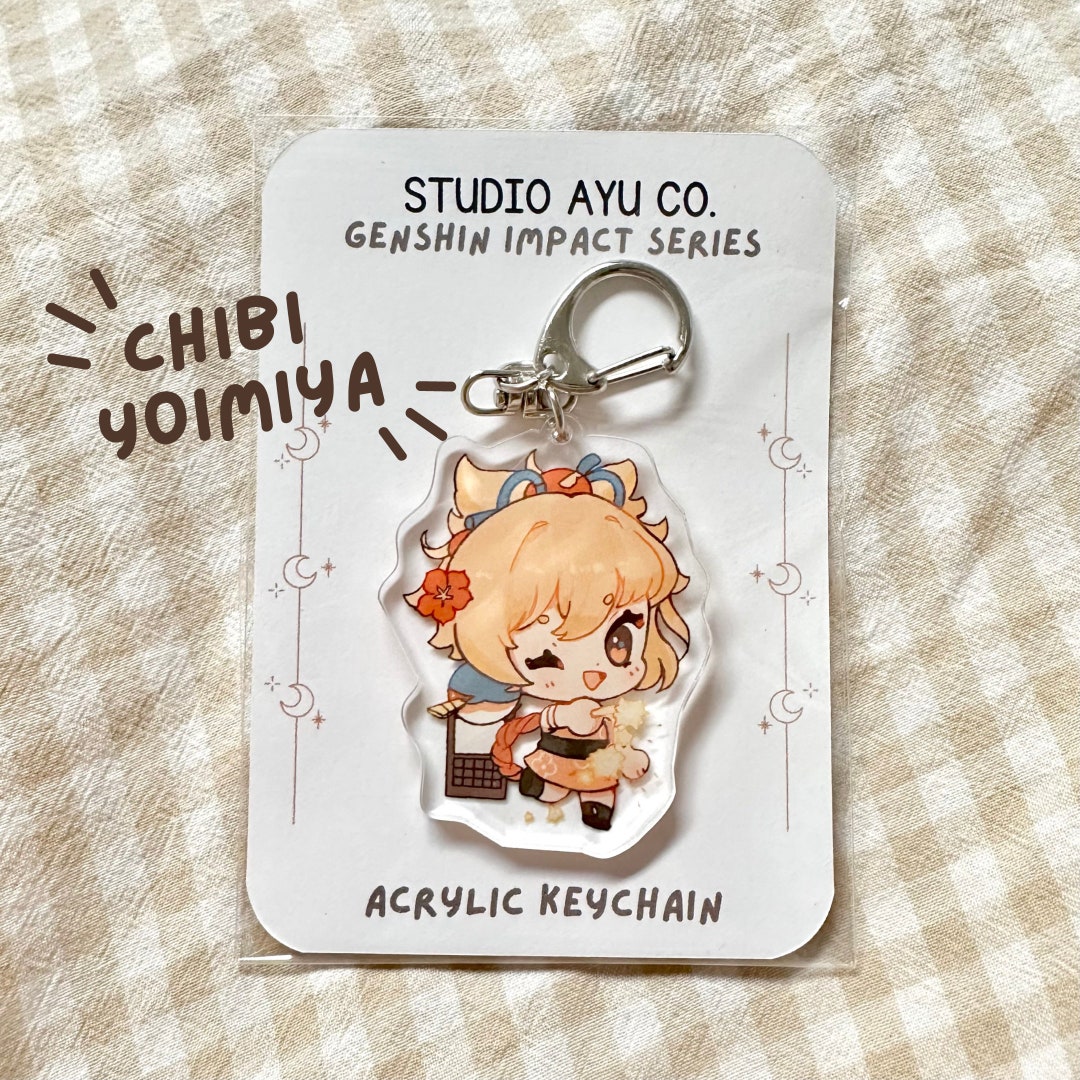 Chibi Modern Yoimiya Keychain Modern AU Series Genshin - Etsy