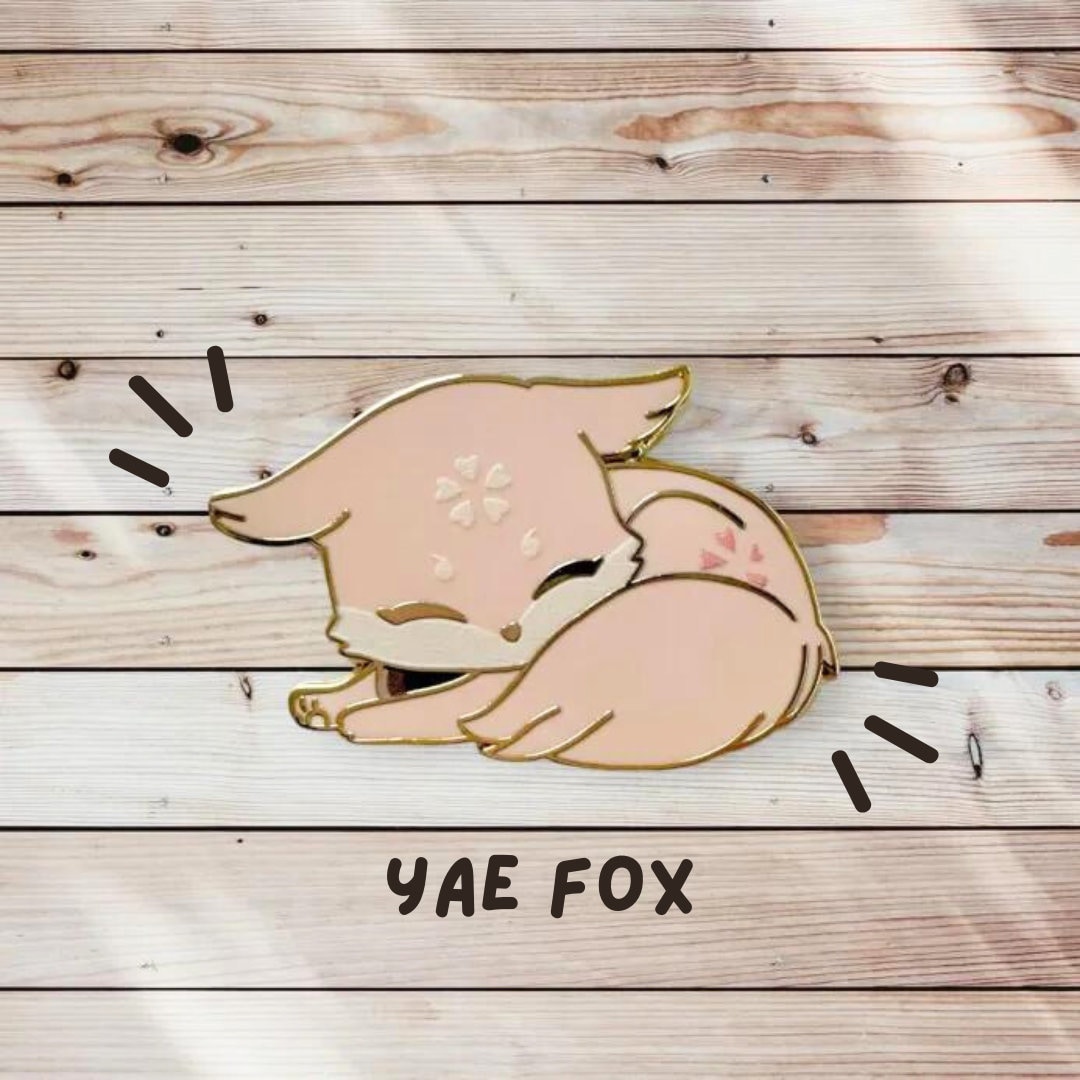 Yae Miko Fox Enamel Pin - Genshin Impact - Etsy