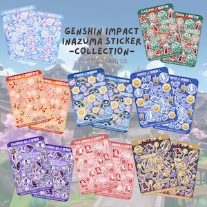 Neuvillette Waterproof Matte Sticker Sheet - Genshin Impact Series - Etsy