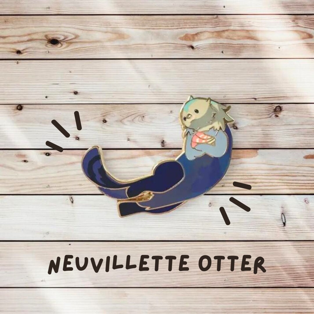 Neuvillette Otter Enamel Pin - Genshin Impact - Etsy