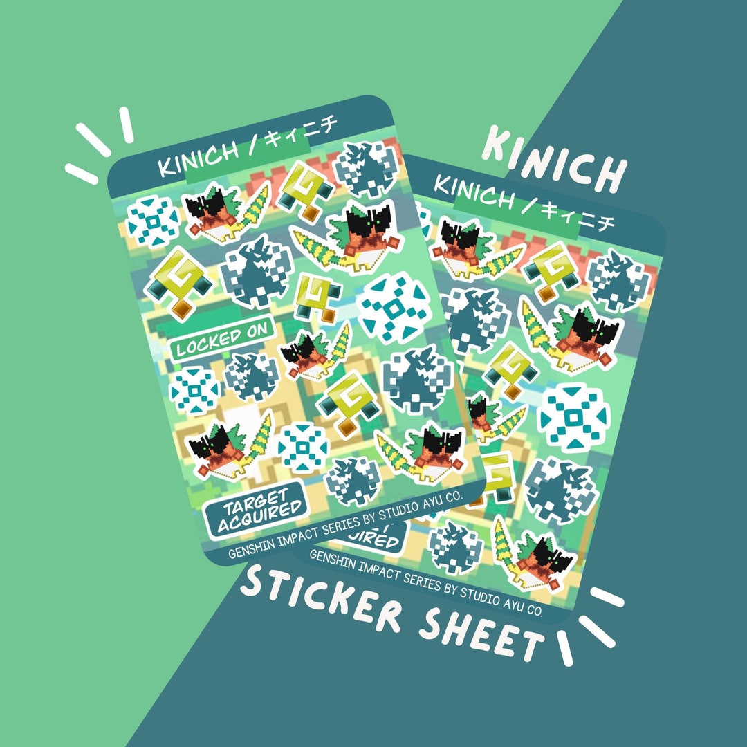 Kinich Waterproof Matte Sticker Sheet - Genshin Impact Series - Etsy