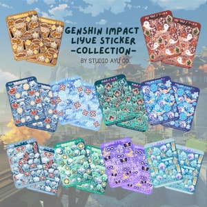 Furina Focalors Waterproof Transparent Sticker Sheet - Genshin Impact ...