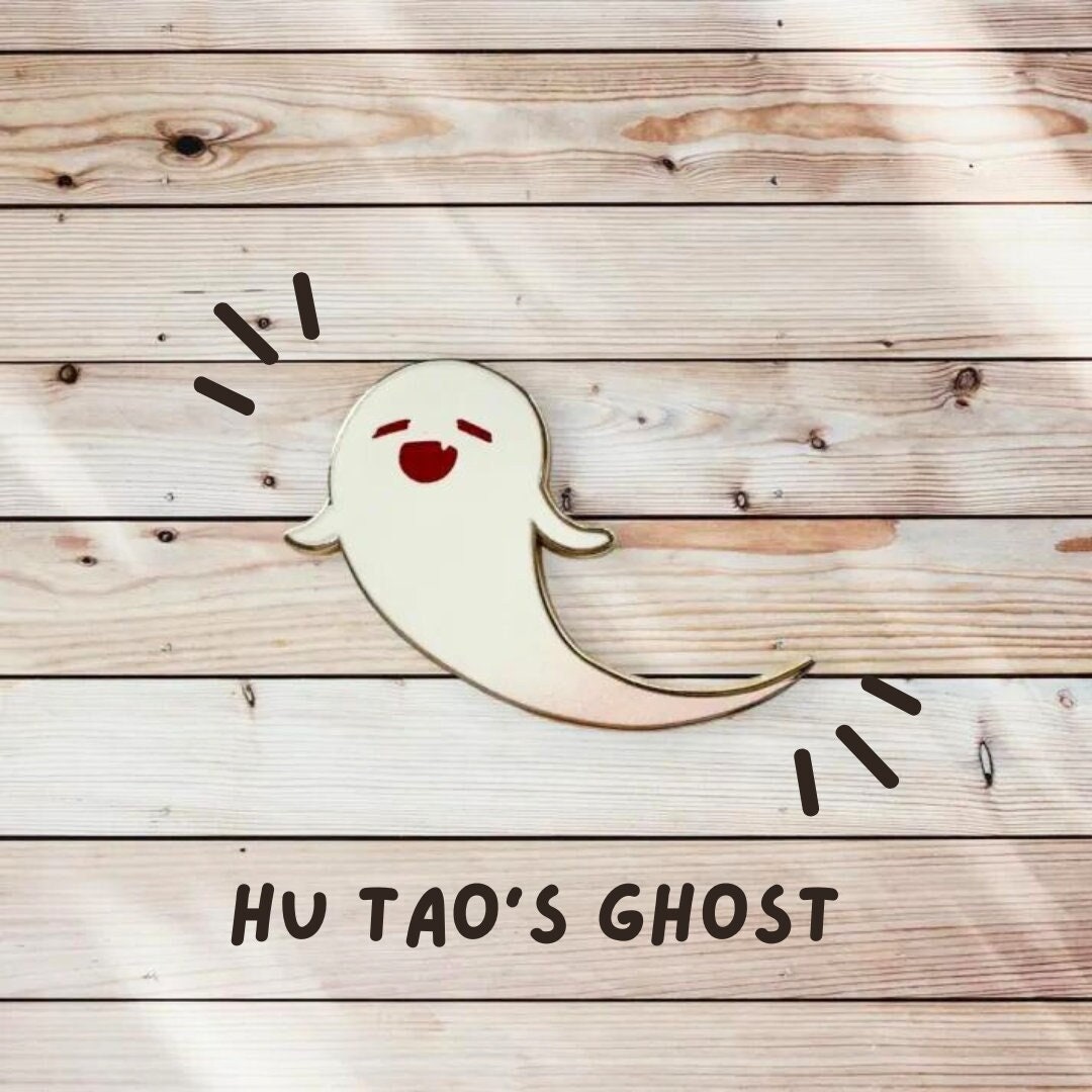 Hu Tao Ghost Enamel Pin - Genshin Impact - Etsy