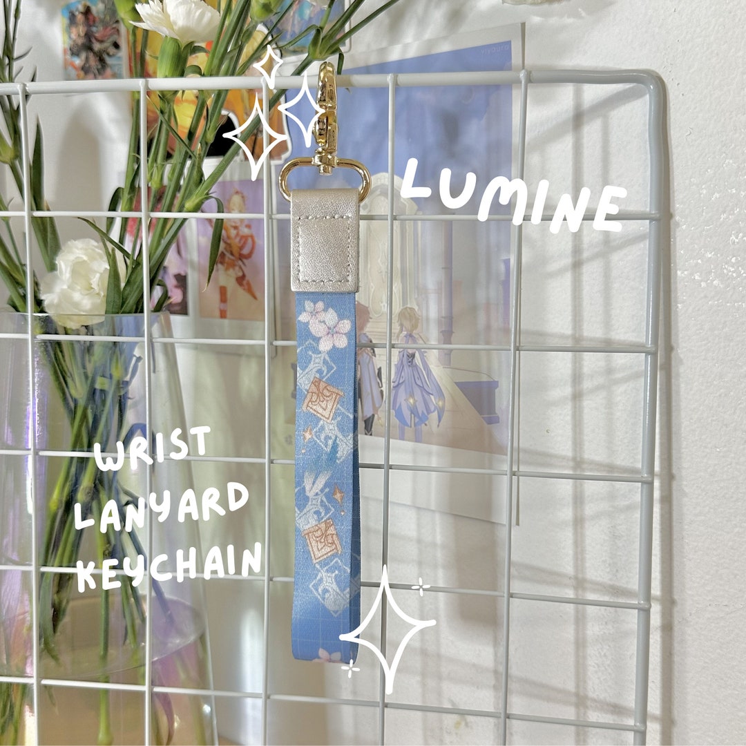 Lumine Wrist Lanyard Keychain Leather - Genshin Impact Series - Etsy