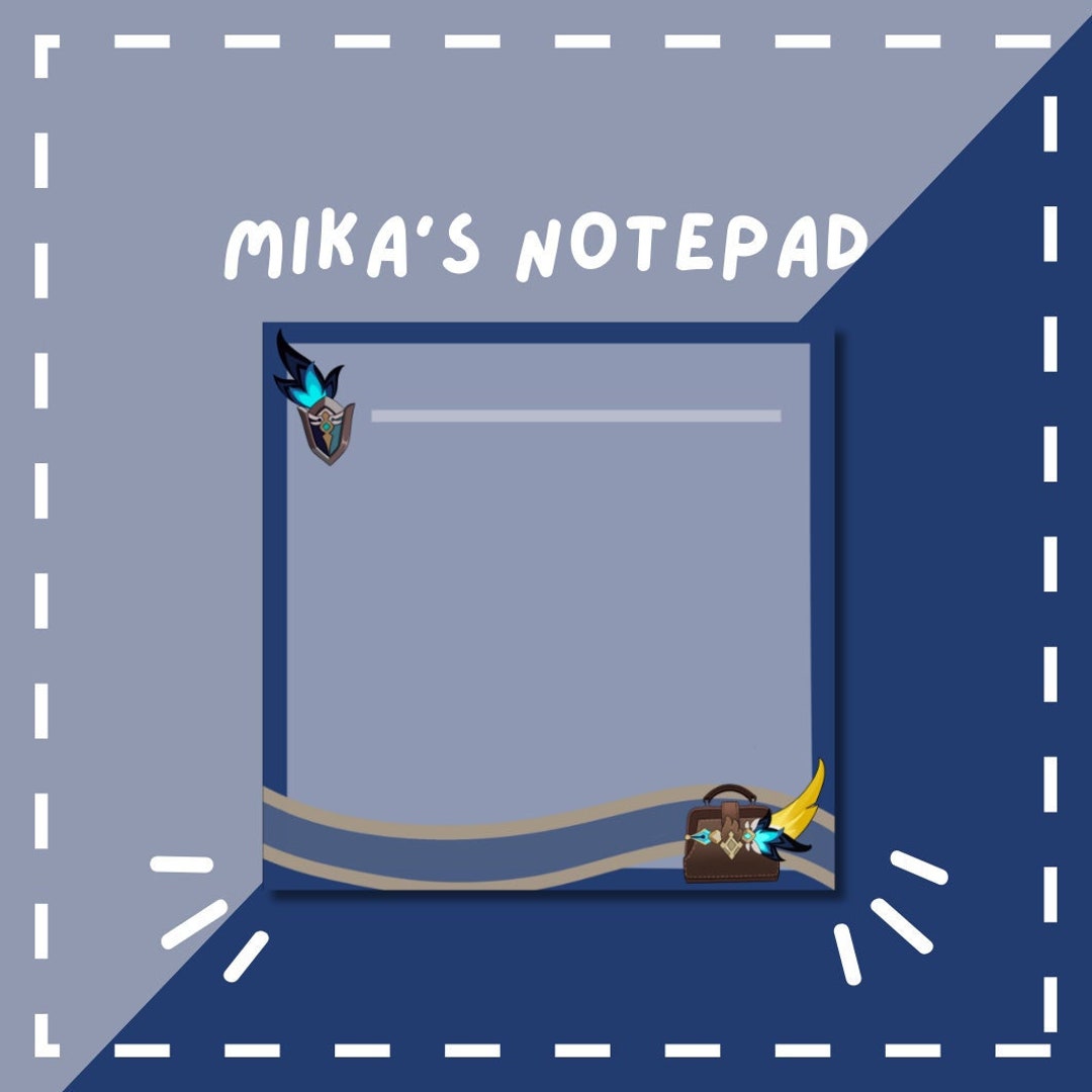 Mika Notepad Genshin Impact Series PREORDER - Etsy Canada