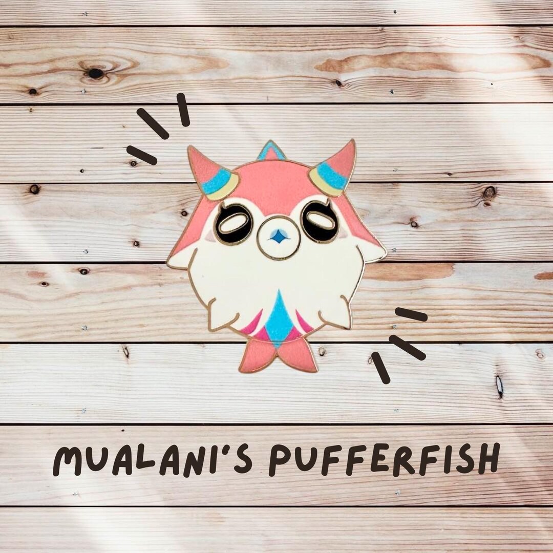 Mualani's Pufferfish Enamel Pin - Genshin Impact - Etsy