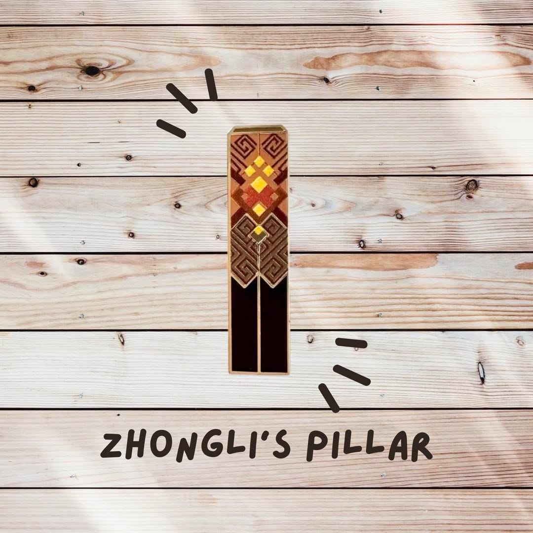 Zhongli Pillar Enamel Pin - Genshin Impact - Etsy