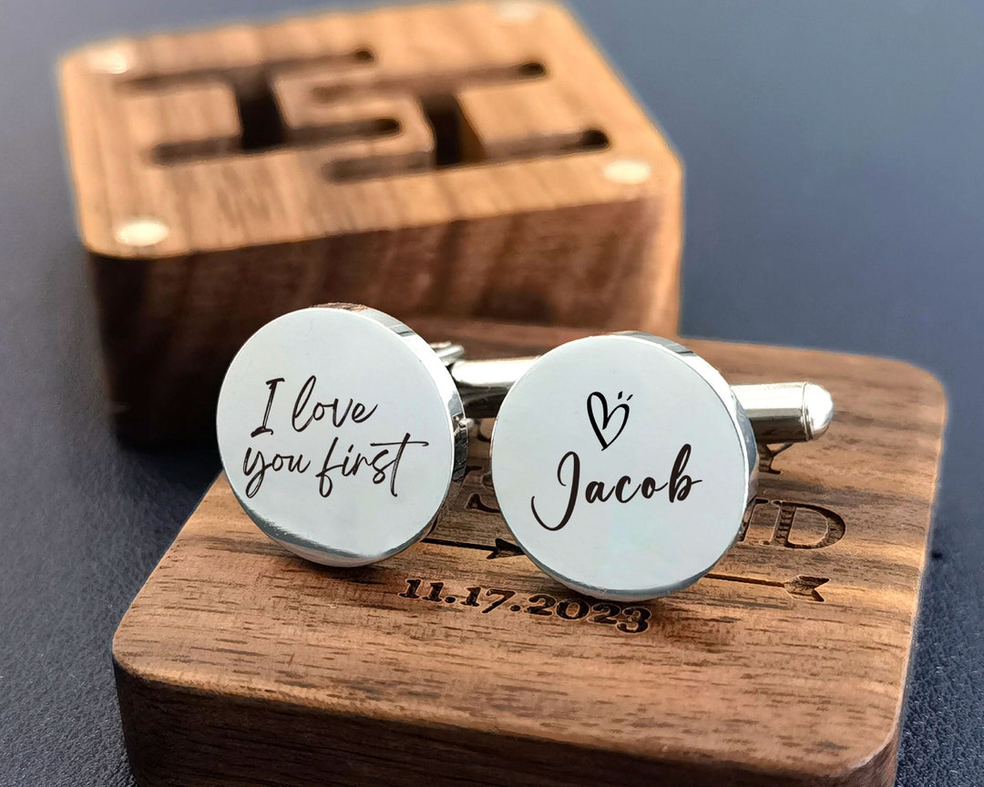 Personalized Engraved Father of the Bride Cufflinks Dad Wedding ...