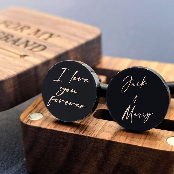 Engraved Cufflinks - Etsy