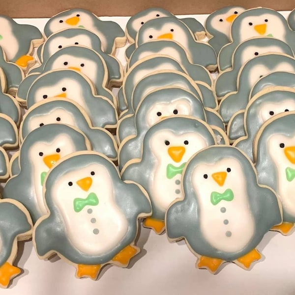 Penguin Cookies - Etsy