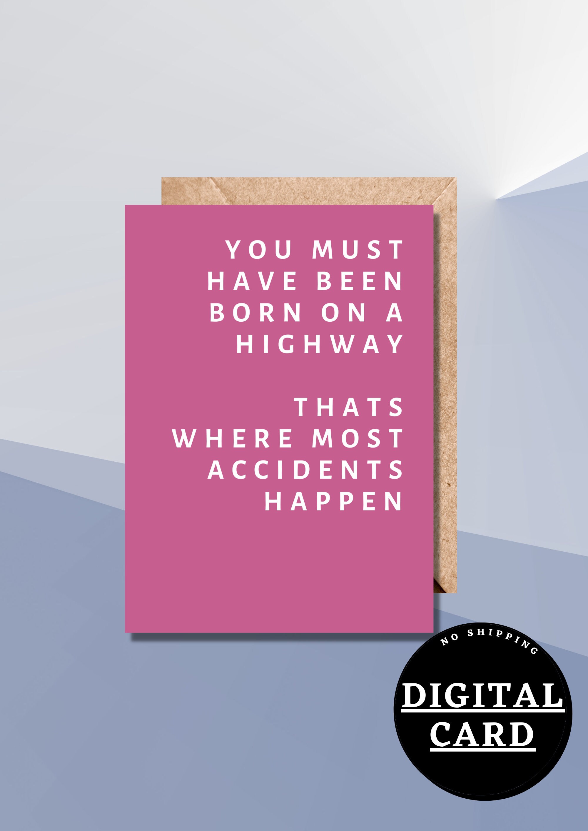 Funny Printable Birthday Card Downloadable Birthday Card Digital ...