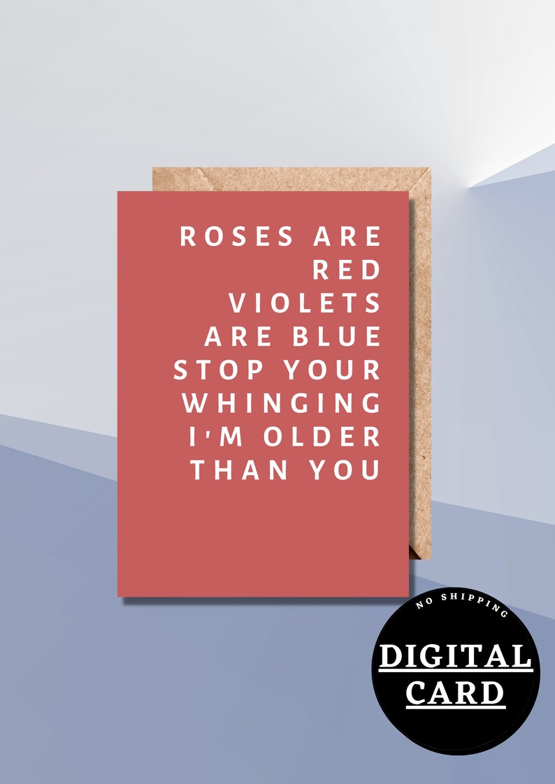 Printable Birthday Card | Funny Printable Birthday Card | Digital ...