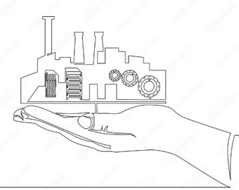 Building Hand Drawing - Etsy