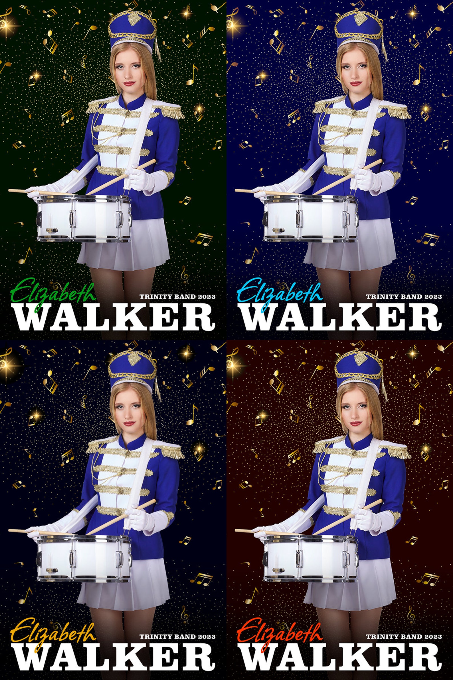 High School Marching Band Poster Digital Photography Background ...
