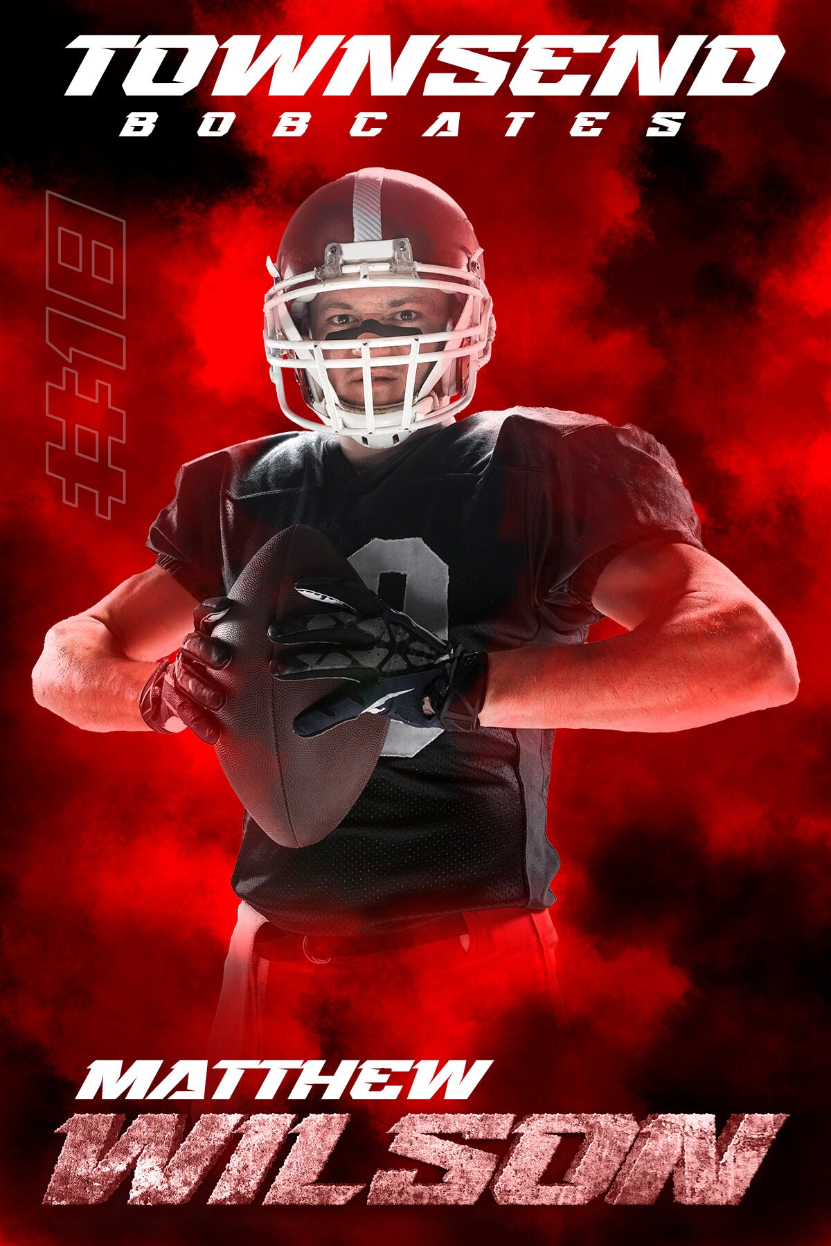 Football Digital Print Banner Senior Night Poster Football Sports ...