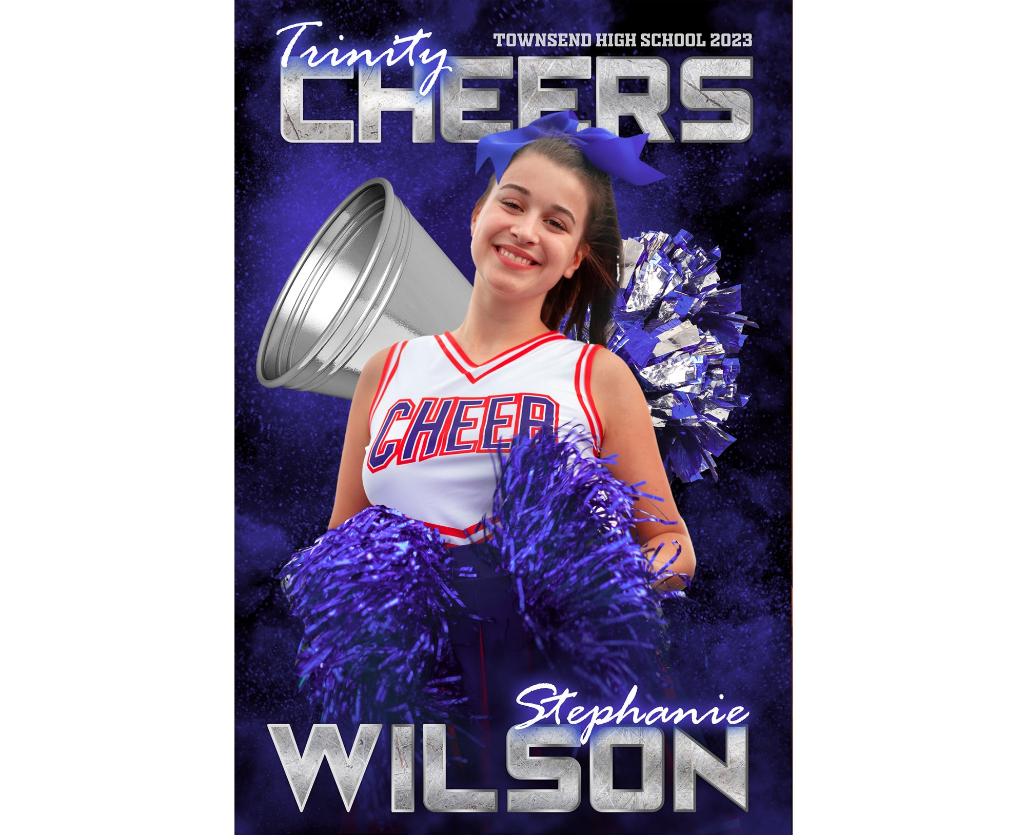 Cheer Poster Digital Print Senior Night Cheer Banner Photography ...