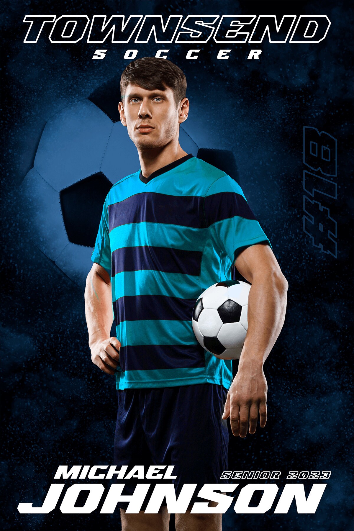 Senior Night Soccer Poster Template: Sports Collage (PSD Digital Print ...