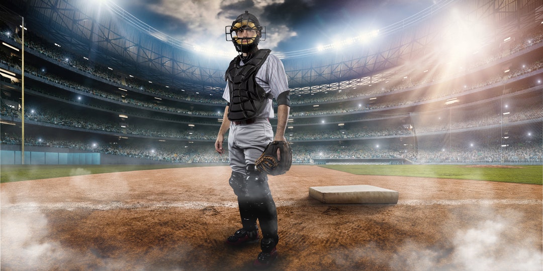 Baseball Stadium Digital Background: Sports Photography Backdrop (JPEG ...