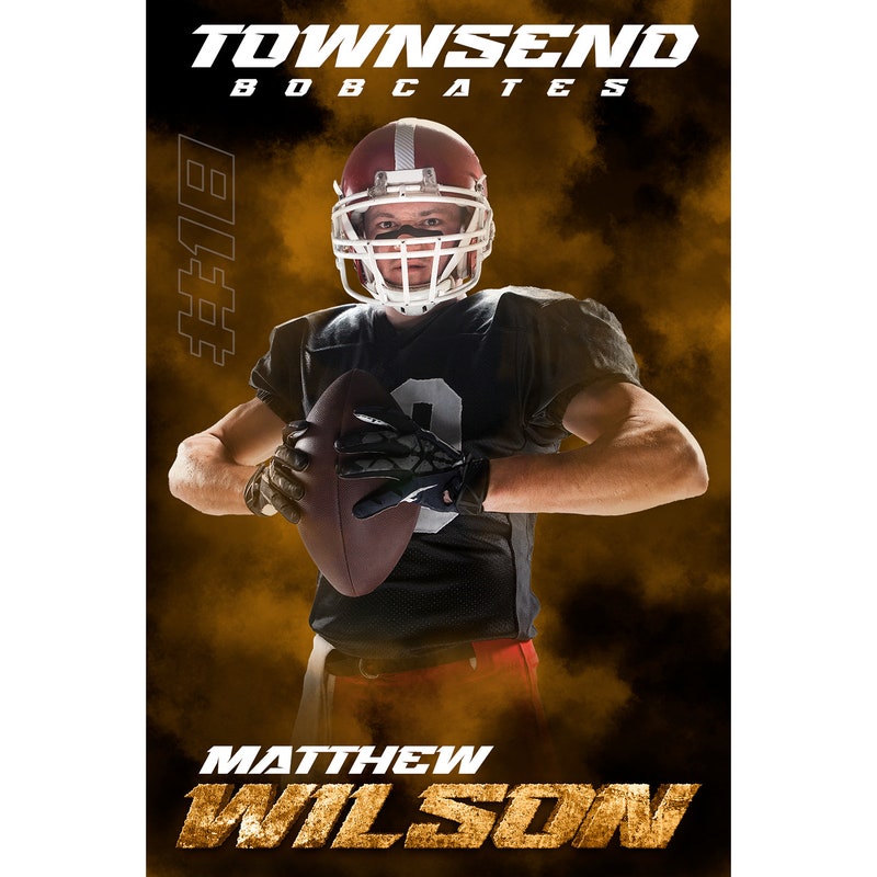 Football Program Ad Template - Etsy