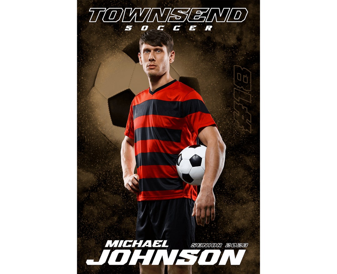 Senior Night Soccer Poster Template: Sports Collage (PSD Digital Print ...