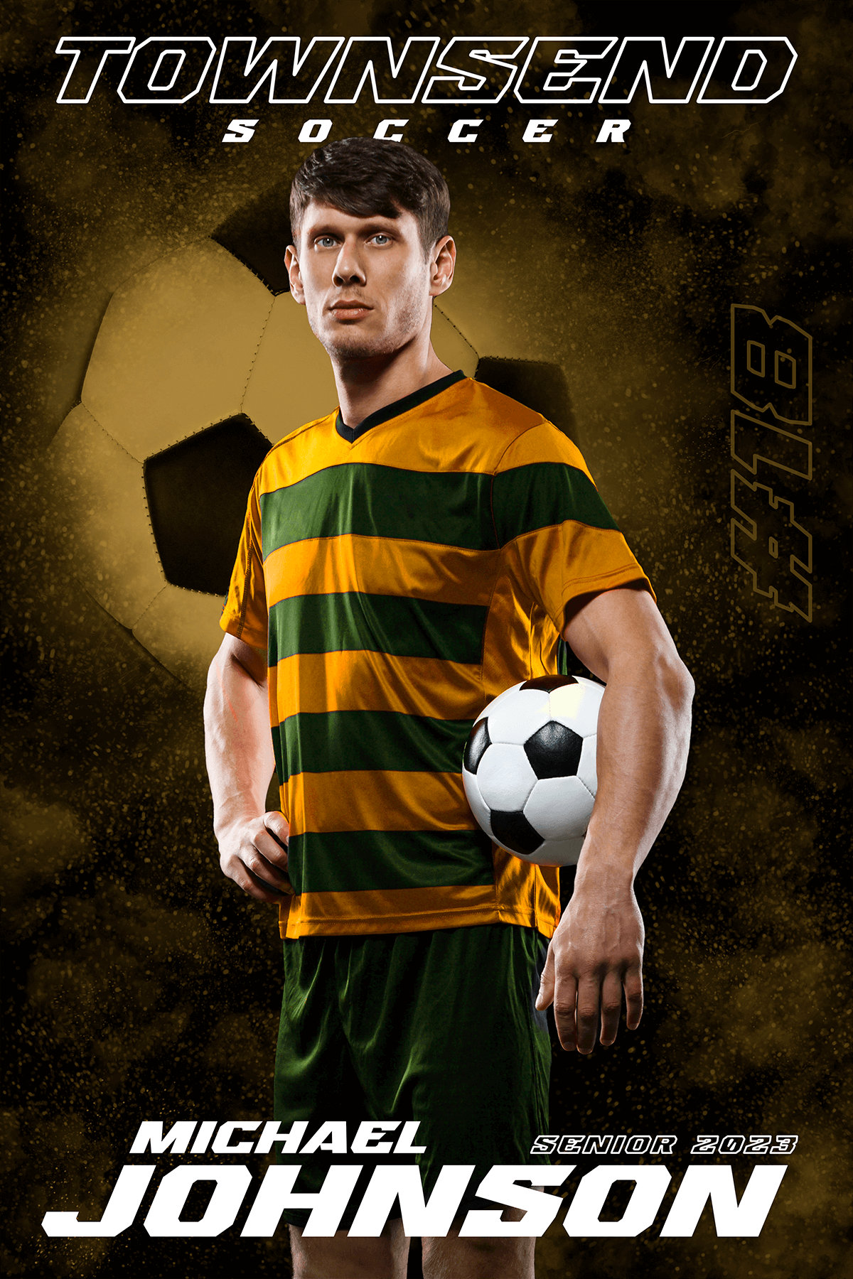 Senior Night Soccer Poster Template: Sports Collage (PSD Digital Print ...