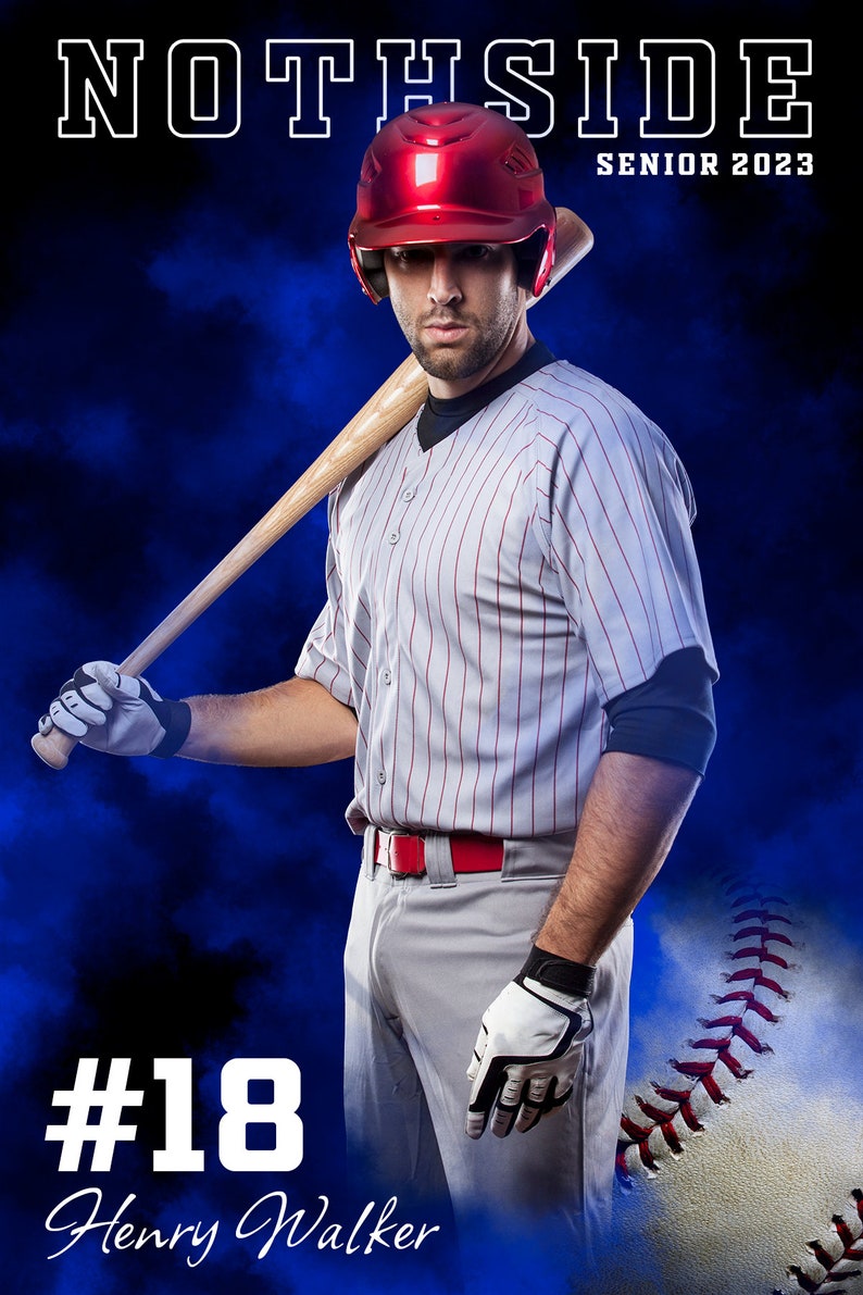 Baseball Digital Print Banner Poster Combo Senior Baseball Sports ...
