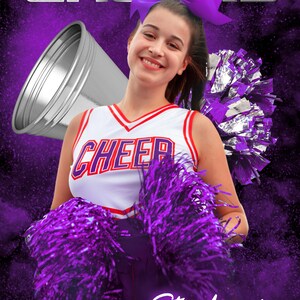 Cheer Poster Digital Print Senior Night Cheer Banner Photography ...