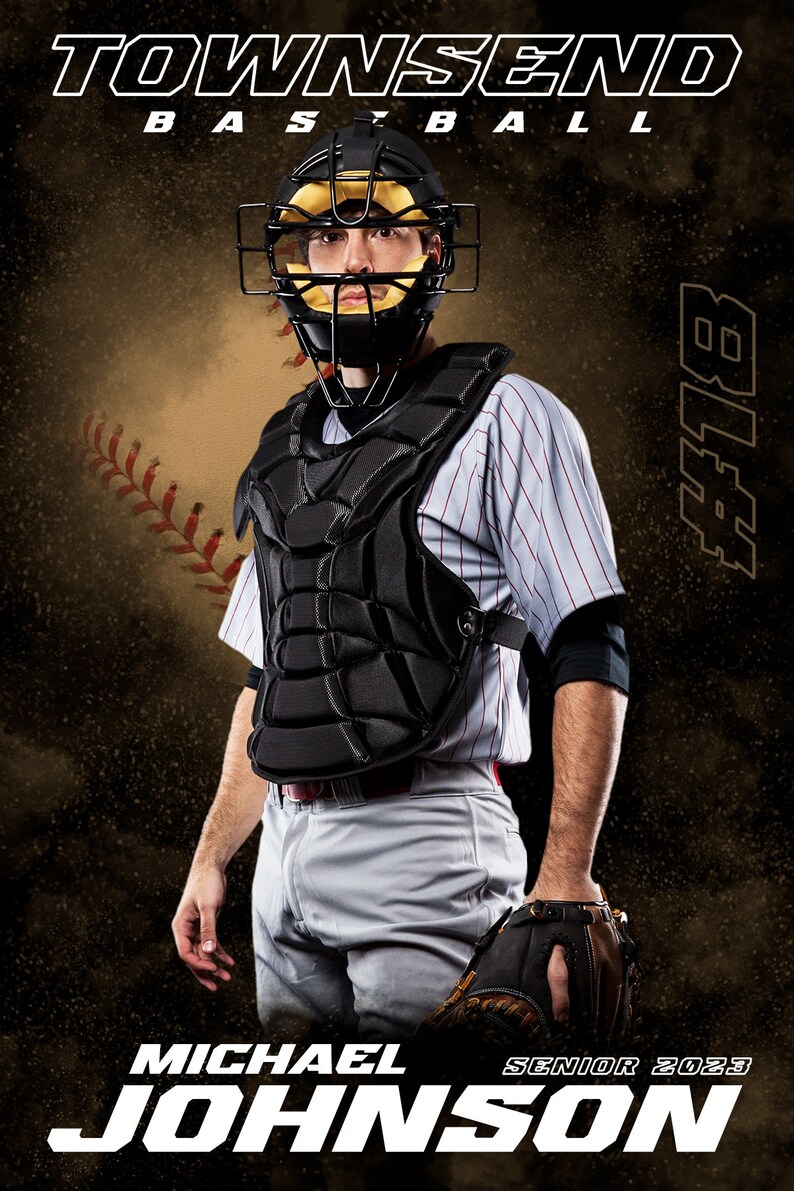 Baseball Digital Print Banner Poster Combo Senior Baseball Sports ...