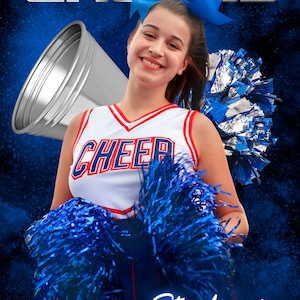 Cheer Poster Digital Print Senior Night Cheer Banner Photography ...
