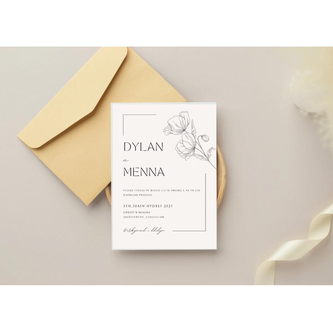 Welsh Save the Date Digital Product - Etsy