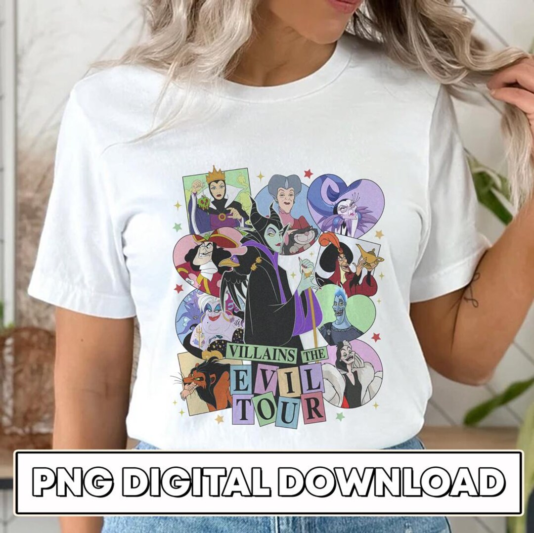 Villains Tour Digital Design, Villains Evil Tour PNG, Villains Eras ...