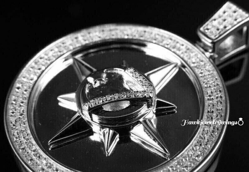 2CT FIVE PERCENTER Pendant, Hip Hop Men's Pendant, Charm Pendant, Party ...