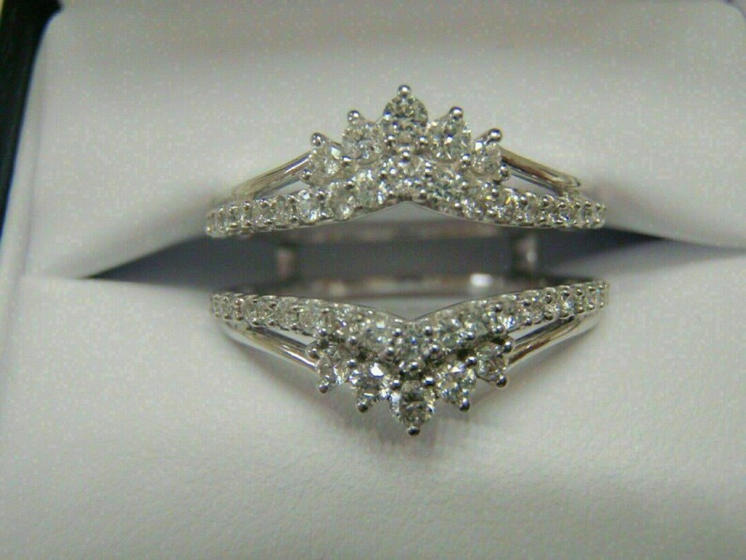 Enhancer Guard Band Ring, Jacket Band, Wrap Guard Band, 2.00ct Round ...