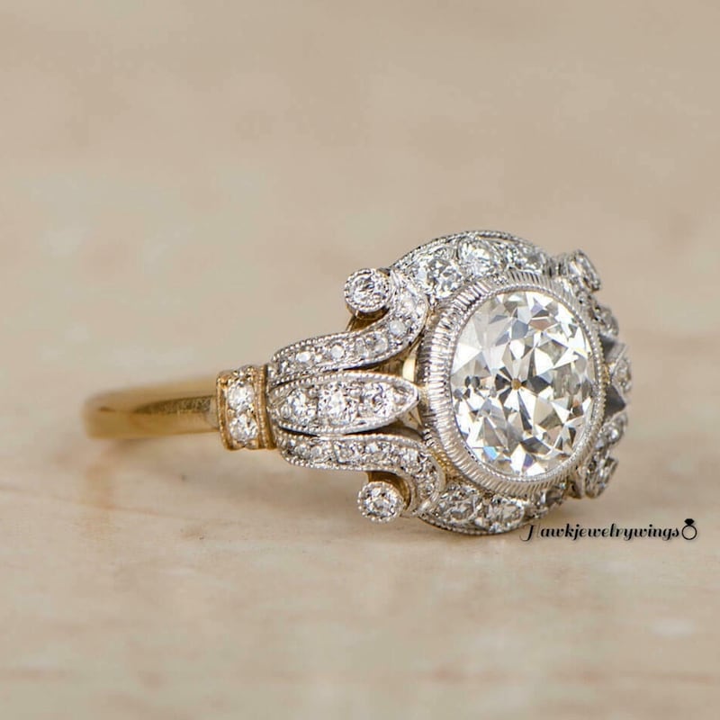 Antique Moissanite - Etsy