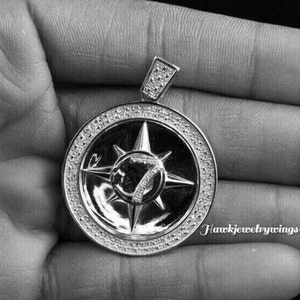 2CT FIVE PERCENTER Pendant, Hip Hop Men's Pendant, Charm Pendant, Party ...