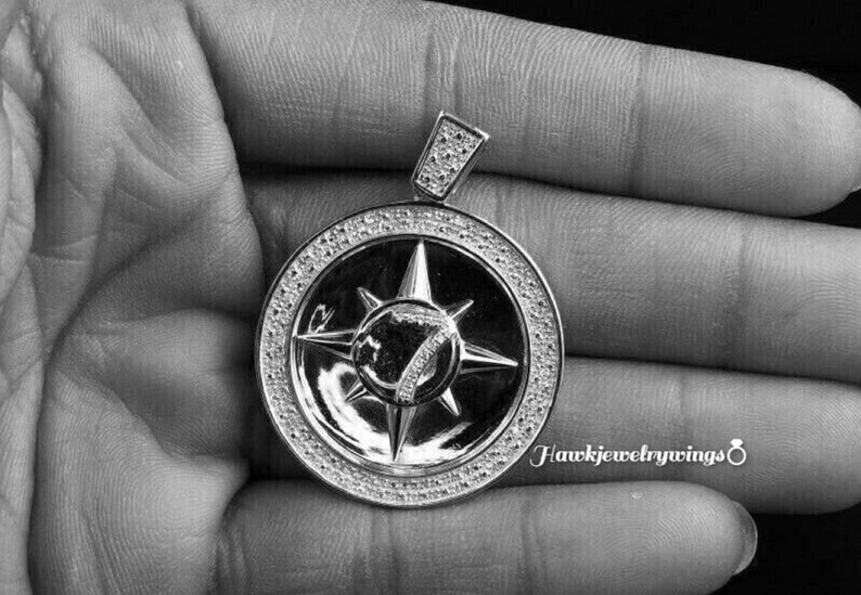 2CT FIVE PERCENTER Pendant, Hip Hop Men's Pendant, Charm Pendant, Party ...