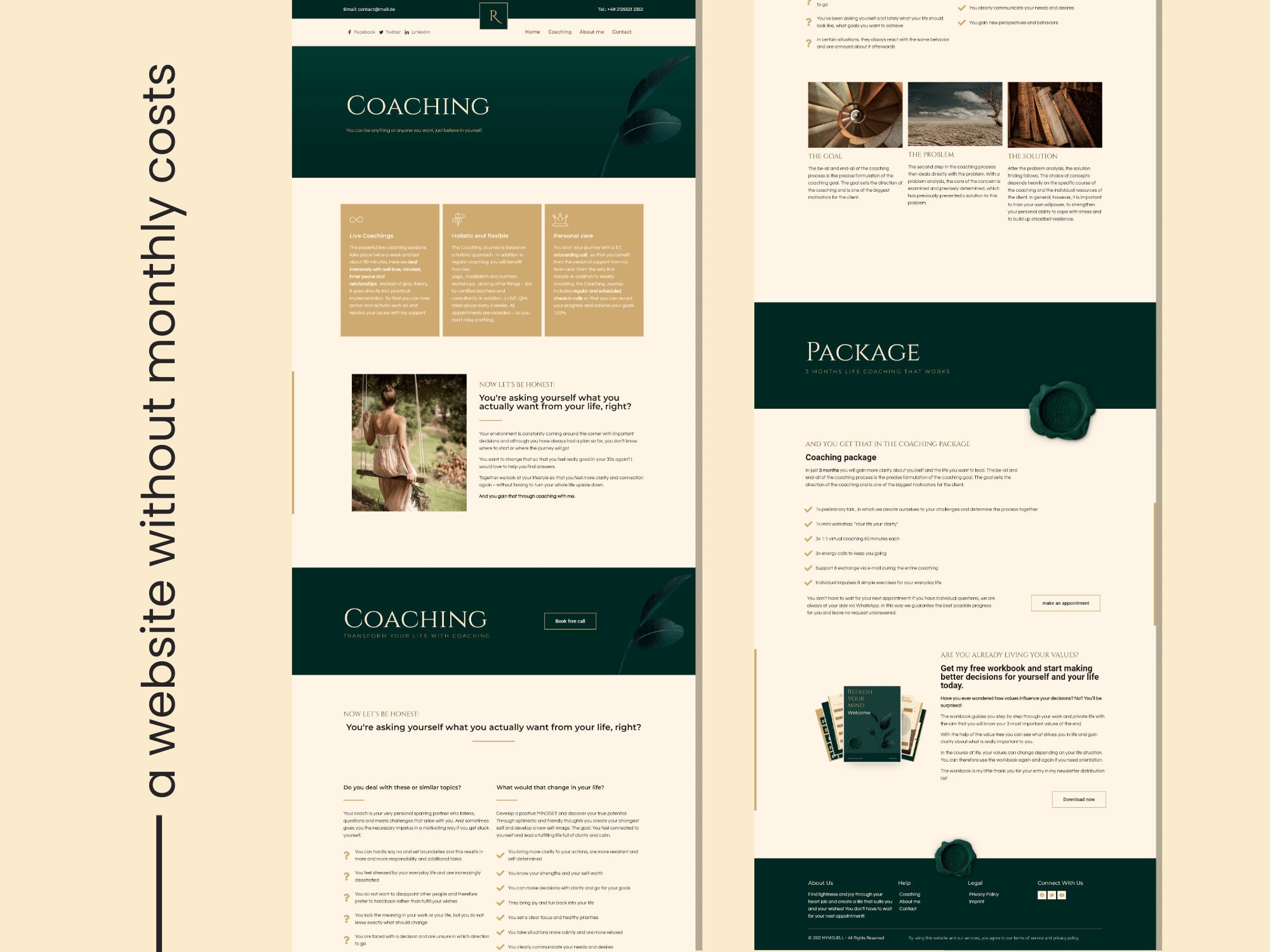 Coaching Website Template Theme Wordpress Template Feminine Wordpress ...