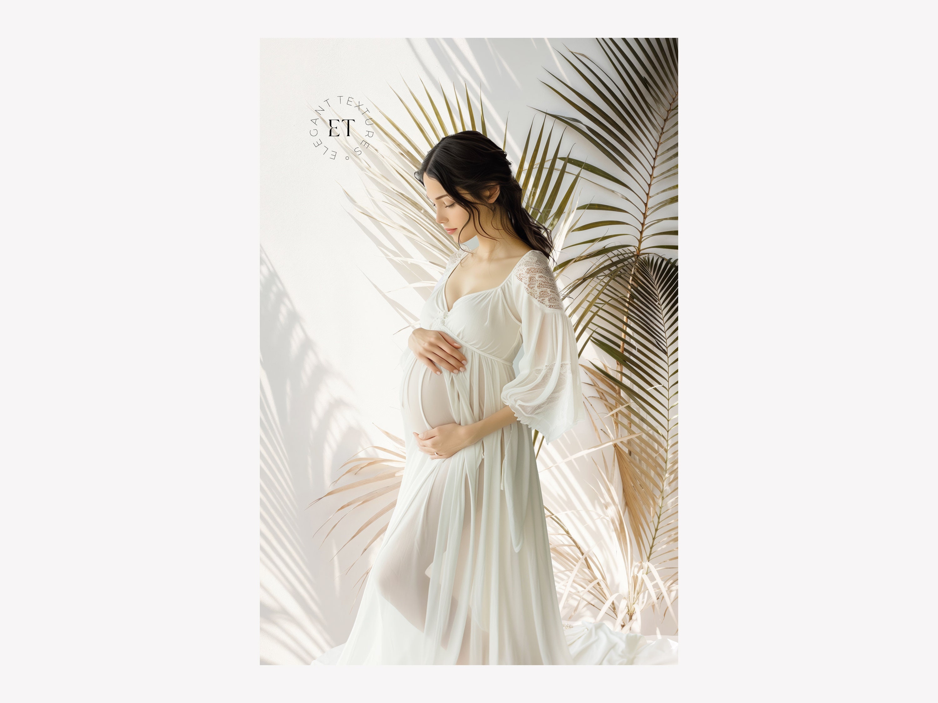 30 Palm Leaves Backdrops, Digital Backdrops, Maternity Backdrop, Floral ...