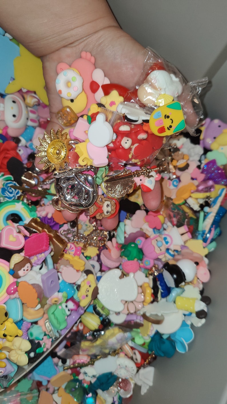 Random Kawaii Mixed Charms, Resin Cabochans, Flatback Charms for ...