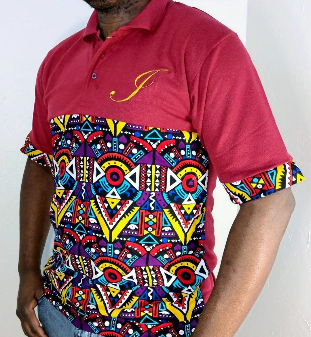 Ankara T-shirt African Style Polo - Etsy