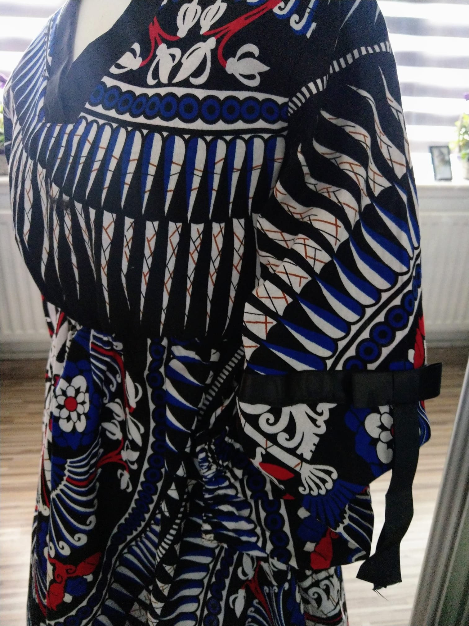 African Print, Ankara Dress With Pockets and Puff Sleeves Size 14 - Etsy