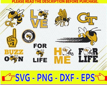 Georgia Tech Svg - Etsy UK